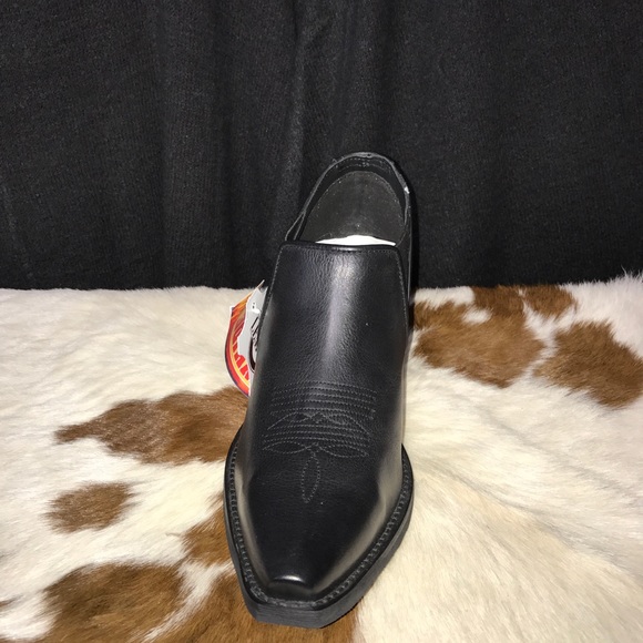 Abilene Boot Co | Shoes | Rawhide By Abilene Black Leather Shoeboot ...